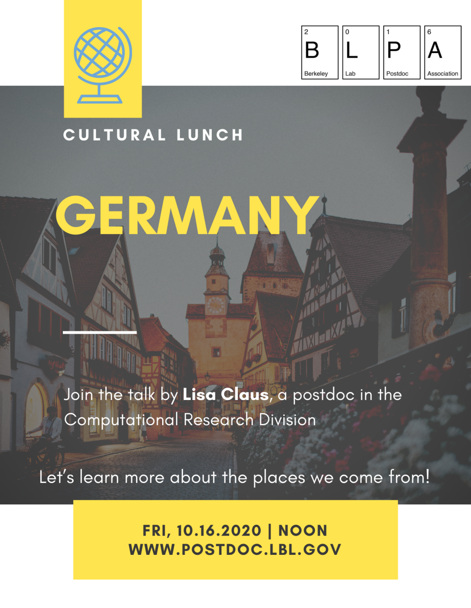 Cultural Lunch – Germany – Berkeley Lab Postdoc Association
